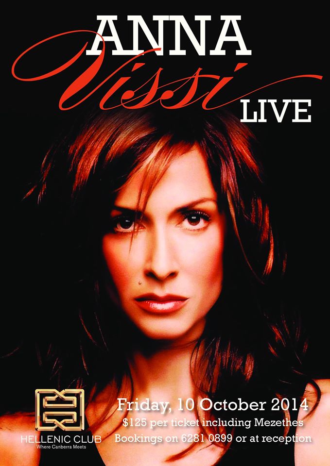 Hellenic Club, Canberra 10/10/2014 - Anna Vissi Live